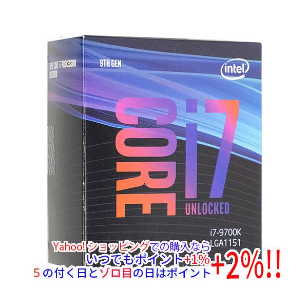 【商品名：】Core i7 9700K 3.6GHz LGA1151 95W SRELT 元箱あり　／　【商品状態：】動作確認済みの中古品です。／ ／ ※中古品ですので、傷、汚れ等ある場合がございます。／ ご理解の上、ご検討お願いします。　...