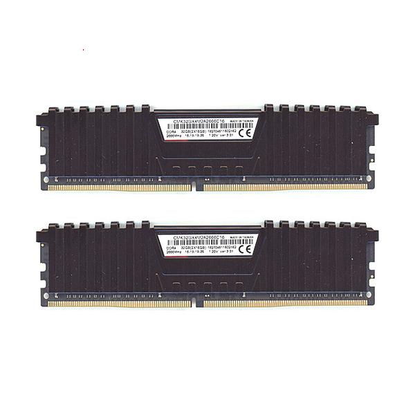 【商品名：】Corsair デスクトップ用 CMK32GX4M2A2666C16 DDR4 PC4-21300 16GB 2枚組　／　【商品状態：】動作確認済みの中古品です。／※中古品のため、使用感や傷、汚れ等がある場合がございます。　／　...