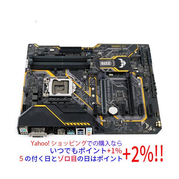 【商品名：】ASUS製 ATXマザーボード TUF Z370-PLUS GAMING LGA1151　／　【商品状態：】動作確認済みの中古品です。／ ／ ※中古品ですので、傷、汚れ等ある場合がございます。／ ご理解の上、ご検討お願いします。...