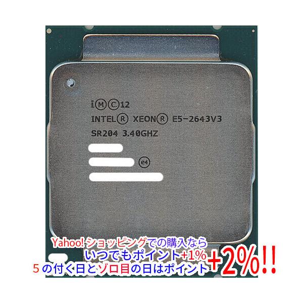 【商品名：】Xeon E5-2643 v3 3.4GHz 20M LGA2011-3 SR204　／　【商品状態：】動作確認済みの中古品です。／ ／ ※中古品ですので、傷、汚れ等ある場合がございます。／ ご理解の上、ご検討お願いします。　／...