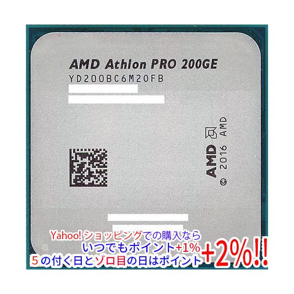 【商品名：】AMD Athlon 200GE 3.2GHz Socket AM4 YD200BC6M2OFB　／　【商品状態：】 動作確認済の中古品です。／ ／ ※中古品ですので、傷、汚れ等ある場合がございます。ご理解の上、ご検討お願いしま...