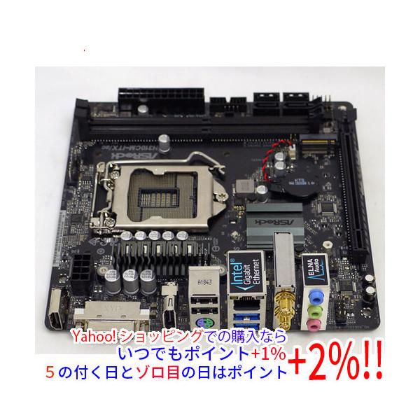【商品名：】ASRock製 Mini ITXマザーボード H310CM-ITX/ac LGA1151　／　【商品状態：】動作確認済の中古品です。／ ／ ※中古品ですので、傷、汚れ等ある場合がございます。ご理解の上、ご検討お願いします。　／　...