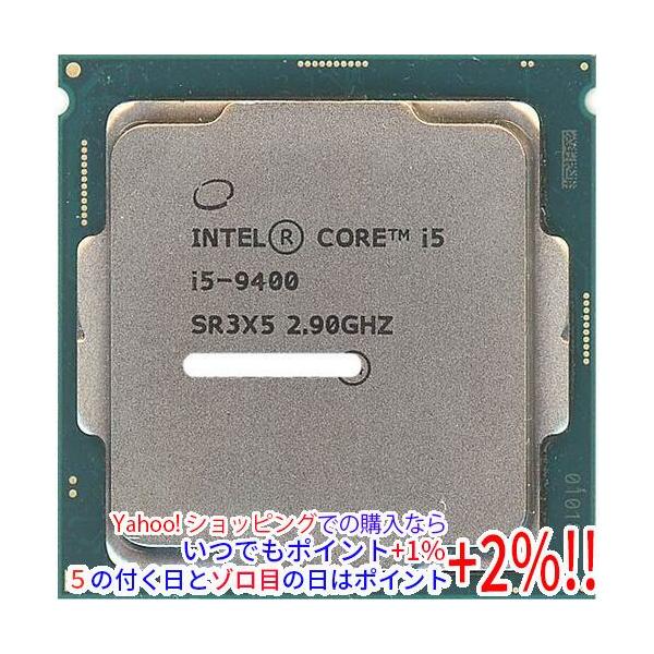 【商品名：】Core i5 9400 2.9GHz 9M LGA1151 65W SR3X5　／　【商品状態：】動作確認済の中古品です。／ ／ ※中古品ですので、傷、汚れ等ある場合がございます。ご理解の上、ご検討お願いします。　／　【検索用...