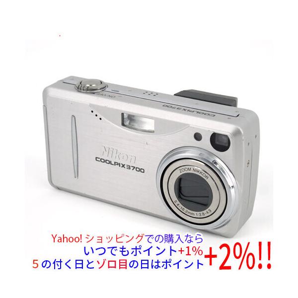 【商品名：】Nikon デジタルカメラ COOLPIX 3700 320万画素 本体のみ　／　【商品状態：】動作確認済みの中古品です。／ ／ ※中古品ですので、傷、汚れ等ある場合がございます。／ ご理解の上、ご検討お願いします。　／　【検索...