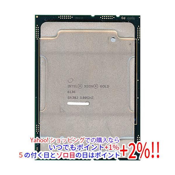 【商品名：】Xeon Gold 6136 3.0GHz LGA3647 SR3B2　／　【商品状態：】動作確認済みの中古品です。／ ／ ※中古品ですので、傷、汚れ等ある場合がございます。／ ご理解の上、ご検討お願いします。　／　【検索用キー...