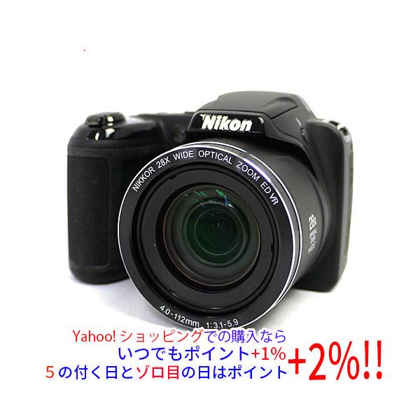 【商品名：】Nikon デジカメ COOLPIX L340 ブラック 2016万画素 本体のみ 液晶画面いたみ　／　【商品状態：】動作確認済みの中古品です。／／※液晶画面に擦り傷が見られます。／／※中古品ですので、傷、汚れ等がございます。／...
