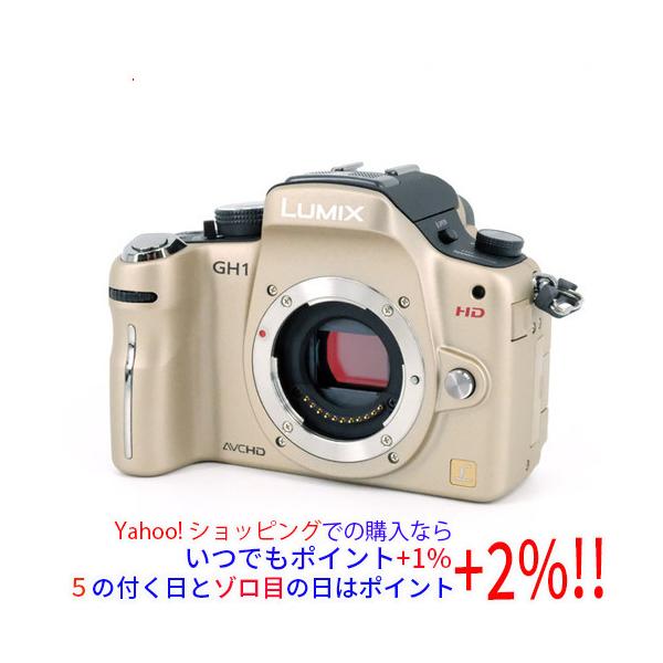 【商品名：】Panasonic LUMIX DMC-GH1-N ボディ ゴールド　／　【商品状態：】動作確認済みの中古品です。／ ／ ※中古品ですので、傷、汚れ等ある場合がございます。ご理解の上、ご検討お願いします。　／　【検索用キーワード...