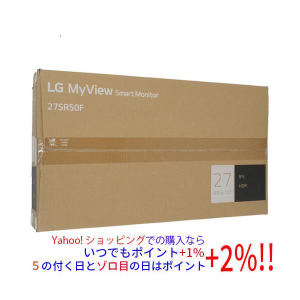 【商品名：】LGエレクトロニクス 27型 SMART Monitor 27SR50F-B 未使用　／　【商品状態：】未使用品です。／ ／ ※メーカー保証は受けられません。ご理解の上ご検討お願いします。　／　【検索用キーワード：】≪液晶ディス...