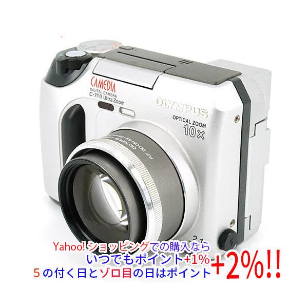 【商品名：】OLYMPUS デジタルカメラ C-700 Ultra Zoom 202万画素 本体のみ　／　【商品状態：】動作確認済みの中古品です。／ ／※中古品ですので、傷、汚れ等がございます。／ ご理解の上、ご検討お願いします。　／　【検...