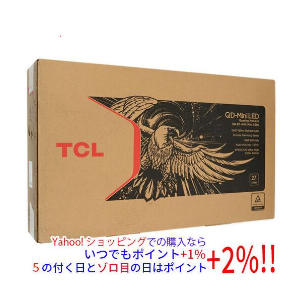 【商品名：】TCL 27型 ゲーミングモニター 27G64 未使用　／　【商品状態：】未使用品です。／ ／ ※メーカー保証は受けられません。ご理解の上ご検討お願いします。　／　【検索用キーワード：】≪即納≫ 27G64 [27インチ]　／　...