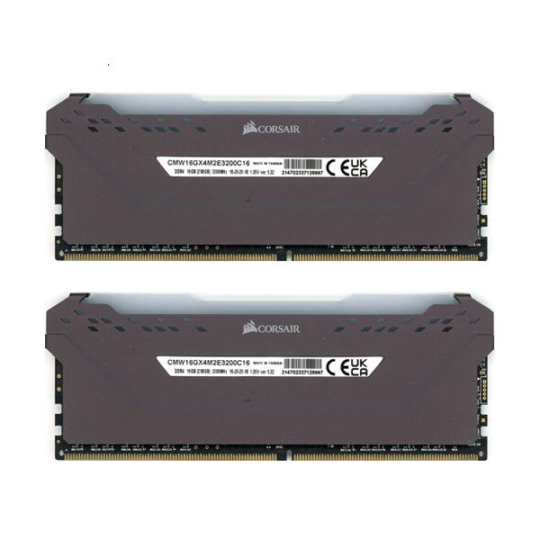 【商品名：】Corsair デスクトップ用 CMW16GX4M2E3200C16 DDR4 PC4-25600 8GB 2枚組　／　【商品状態：】動作確認済みの中古品です。／※中古品のため、使用感や傷、汚れ等がある場合がございます。　／　【...
