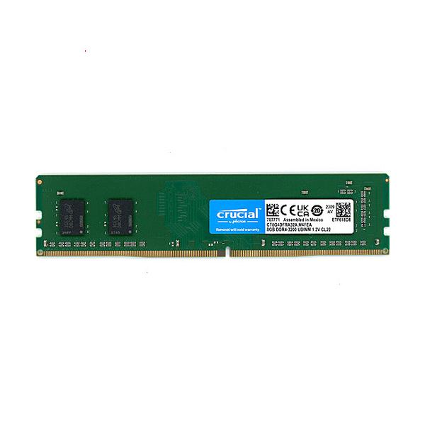 【商品名：】crucial デスクトップ用 CT8G4DFRA32A DDR4 PC4-25600 8GB　／　【商品状態：】動作確認済みの中古品です。／※中古品のため、使用感や傷、汚れ等がある場合がございます。　／　【検索用キーワード：】...