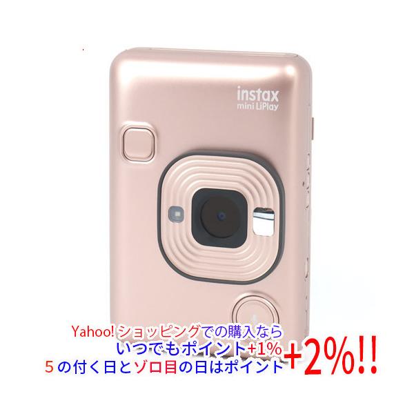 【商品名：】FUJIFILM ハイブリッドインスタントカメラ instax mini LiPlay チェキ ブラッシュゴールド 本体のみ　／　【商品状態：】動作確認済の中古品です。／／※中古品ですので、傷、汚れ等ある場合がございます。／ご理...