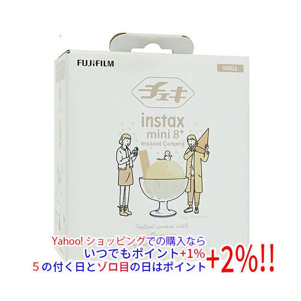 【商品名：】FUJIFILM instax mini 8+ チェキ バニラ 元箱あり　／　【商品状態：】動作確認済の中古品です。／ ／ ※中古品ですので、傷、汚れ等ある場合がございます。／ ご理解の上、ご検討お願いします。　／　【検索用キー...