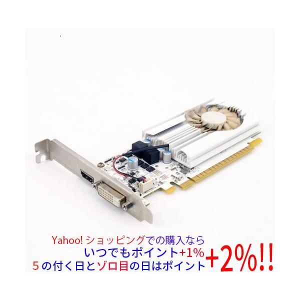 【商品名：】玄人志向グラボ GF-GT1030-E2GB/LP/D5 PCIExp 2GB　／　【商品状態：】動作確認済みの中古品です。／ ／ ※ファンに汚れがある商品となります。／ ※ファンにロゴシールがない商品となります。 ／ ※中古品...