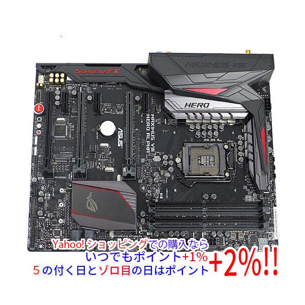 【商品名：】ASUS製マザボ ROG MAXIMUS VIII HERO ALPHA LGA1151　／　【商品状態：】動作確認済みの中古品です。／ ／ ※中古品ですので、傷、汚れ等ある場合がございます。／ ご理解の上、ご検討お願いします。...