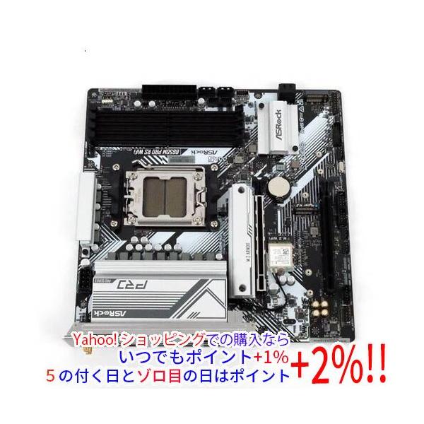 【商品名：】ASRock製 MicroATXマザボ B650M Pro RS WiFi SocketAM5　／　【商品状態：】動作確認済の中古品です。／ ／ ※中古品ですので、傷、汚れ等ある場合がございます。ご理解の上、ご検討お願いします。...
