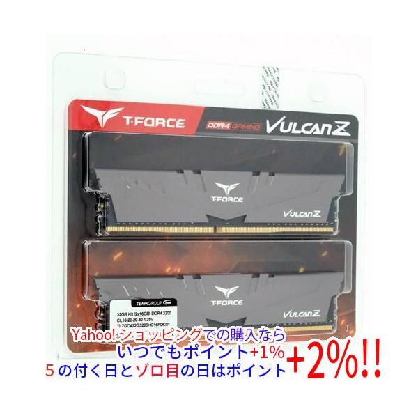 【商品名：】Team デスクトップ用 TLZGD432G3200HC16FDC01 DDR4 PC4-25600 16GB 2枚組 元箱あり　／　【商品状態：】動作確認済の中古品です。／ ／ ※中古品ですので、傷、汚れ等ある場合がございます...