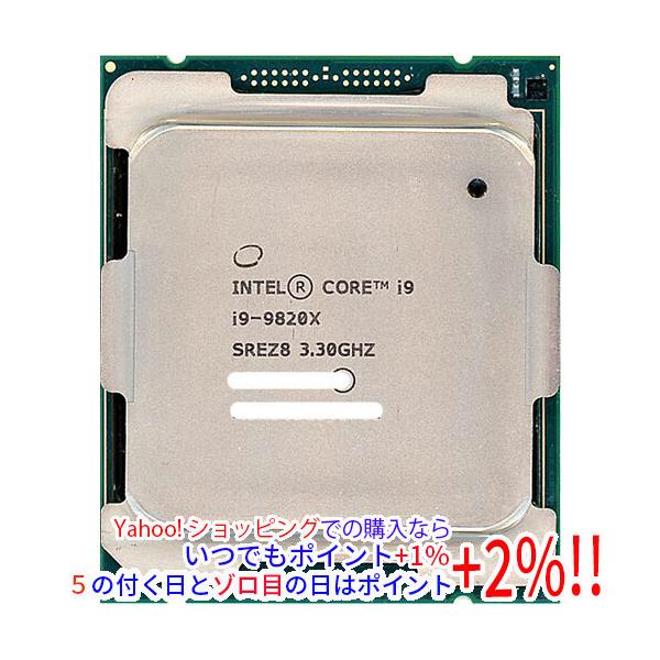 【商品名：】Core i9 9820X 3.3GHz LGA2066 SREZ8　／　【商品状態：】動作確認済の中古品です。／ ／ ※中古品ですので、傷、汚れ等ある場合がございます。ご理解の上、ご検討お願いします。　／　【検索用キーワード：...