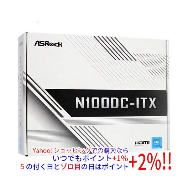 【商品名：】ASRock製 Mini ITXマザーボード N100DC-ITX 未使用　／　【商品状態：】未使用品です。／ ／ ※メーカー保証は受けられません。ご理解の上ご検討お願いします。　／　【検索用キーワード：】≪アスロック Moth...