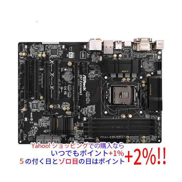 【商品名：】ASRock ATXマザーボード Z87 Extreme3 LGA1150　／　【商品状態：】動作確認済の中古品です。／／※中古品ですので、傷、汚れ等ある場合がございます。ご理解の上、ご検討お願いします。　／　【検索用キーワード...