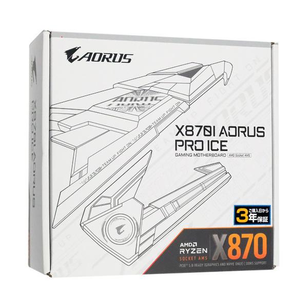 【商品名：】GIGABYTE Mini ITXマザーボード X870I AORUS PRO ICE SocketAM5 未使用　／　【商品状態：】未使用品です。商品自体の使用はございません。／／※メーカー保証は受けられません。ご理解の上ご検...