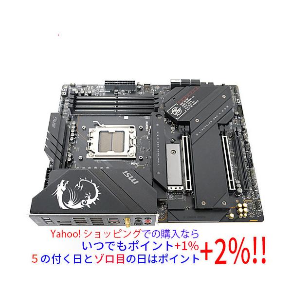【商品名：】MSI ATXマザーボード MPG X670E CARBON WIFI SocketAM5　／　【商品状態：】動作確認済みの中古品です。／※中古品のため、使用感や傷、汚れ等がある場合がございます。　／　【検索用キーワード：】≪即...