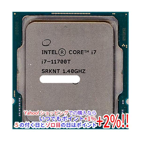 【商品名：】Core i7 11700T 1.4.GHz LGA1200 SRKNT　／　【商品状態：】動作確認済みの中古品です。／※中古品のため、使用感や傷、汚れ等がある場合がございます。　／　【検索用キーワード：】≪intel インテル...