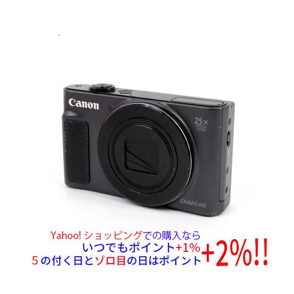 【商品名：】Canon製 PowerShot SX620 HS ブラック 2020万画素 本体いたみ 本体のみ　／　【商品状態：】動作確認済みの中古品です。／※本体にいたみがあります。　／　【検索用キーワード：】≪CANON キャノン キヤ...