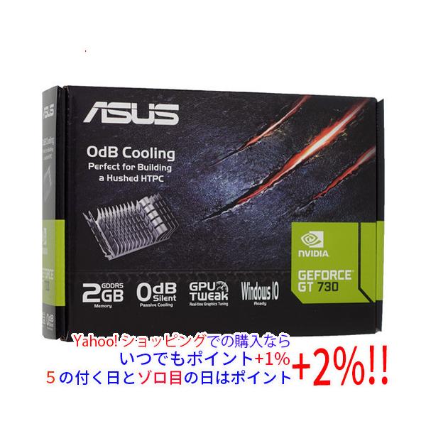 【商品名：】ASUSグラボ GT730-SL-2GD5-BRK PCIExp 2GB 元箱あり　／　【商品状態：】動作確認済みの中古品です。／※中古品のため、使用感や傷、汚れ等がある場合がございます。　／　【検索用キーワード：】≪ビデオカー...