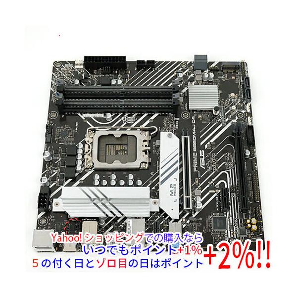 【商品名：】ASUS MicroATXマザーボード PRIME B660M-AJ D4 LGA1700 訳あり　／　【商品状態：】動作確認済みの中古品です。／※中古品のため、使用感や傷、汚れ等がある場合がございます。／／※M.2ヒートシンク...
