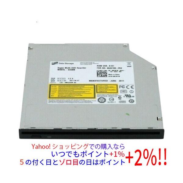 【商品名：】HLDS 内蔵型DVDドライブ GS30N いたみ　／　【商品状態：】動作確認済みの中古品です。／※中古品のため、使用感や傷、汚れ等がございます。／／※ベゼルに割れがあります。　／　【検索用キーワード：】 GS30N　／　【型番...