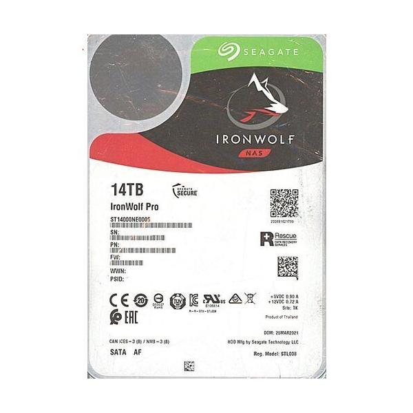 【商品名：】SEAGATE HDD ST14000NE0008 14TB SATA600 7200 1000〜2000時間　／　【商品状態：】動作確認済みの中古品です。／※中古品のため、使用感や傷、汚れ等がある場合がございます。／／使用時間...