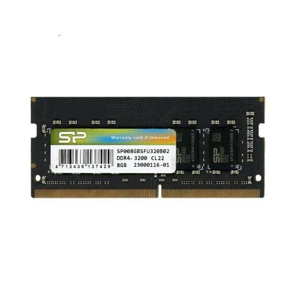 【商品名：】Silicon Power ノート用メモリ SP008GBSFU320B02 SODIMM DDR4 PC4-3200 PC4-25600 8GB　／　【商品状態：】動作確認済みの中古品です。／※中古品のため、使用感や傷、汚れ等...