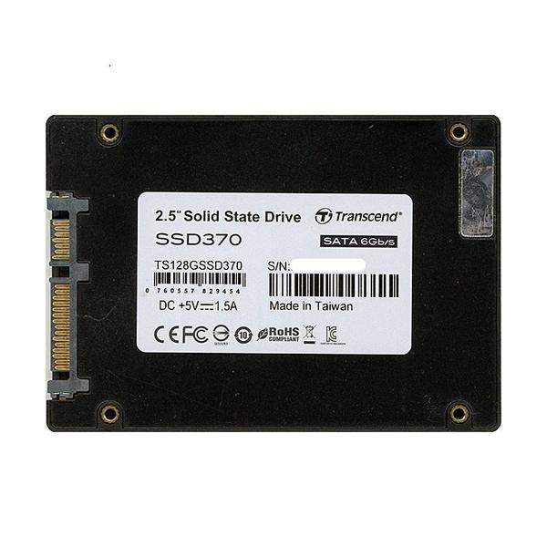 【商品名：】Transcend 2.5インチ SSD TS128GSSD370 128GB 1000〜2000時間以内　／　【商品状態：】動作確認済みの中古品です。／※中古品のため、使用感や傷、汚れ等がある場合がございます。／／使用時間 1...
