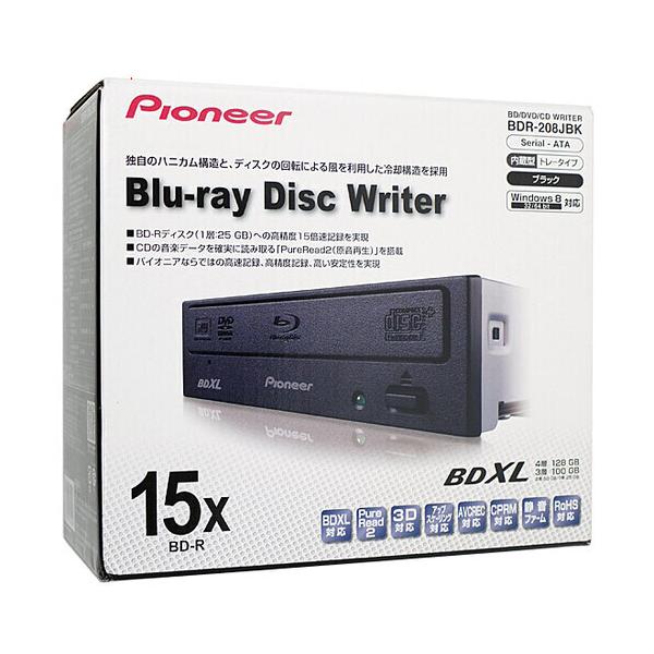 【商品名：】PIONEER 内蔵型ブルーレイドライブ BDR-208JBK 元箱あり　／　【商品状態：】動作確認済みの中古品です。／※中古品のため、使用感や傷、汚れ等がある場合がございます。　／　【検索用キーワード：】≪パイオニア ブラック...