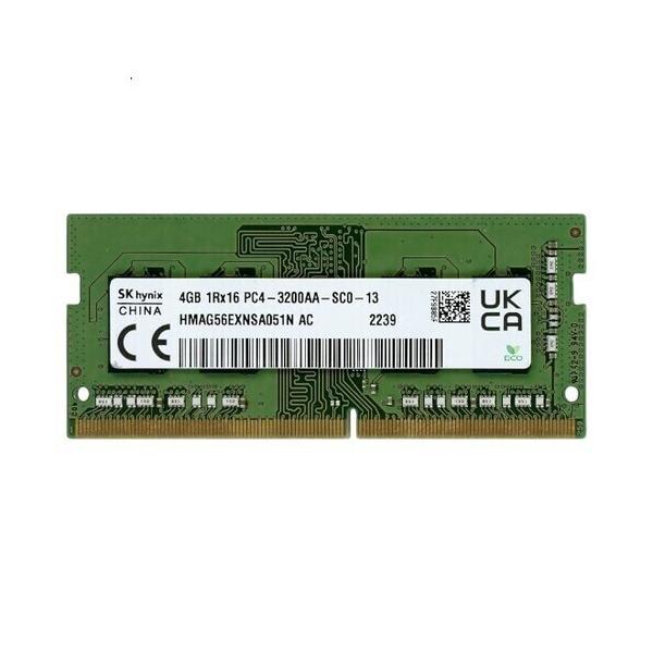 【商品名：】SK hynix ノート用 HMAG56EXNSA051N AC SODIMM DDR4 PC4-3200 PC4-25600 4GB　／　【商品状態：】動作確認済みの中古品です。／※中古品のため、使用感や傷、汚れ等がある場合が...