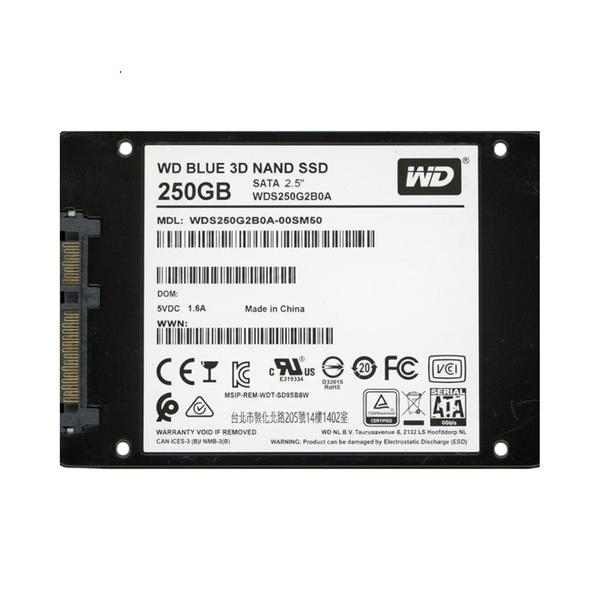 【商品名：】Western Digital 内蔵SSD 250GB WD Blue 3D NAND SATA WDS250G2B0A 1000〜2000時間以内　／　【商品状態：】動作確認済みの中古品です。／※中古品のため、使用感や傷、汚れ...