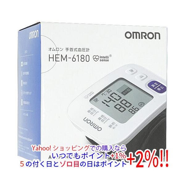【商品名：】オムロン 手首式血圧計 HEM-6180　／　【商品状態：】新品です。　／　【検索用キーワード：】≪OMRON≫ HEM-6180　／　【型番：】HEM-6180　／　