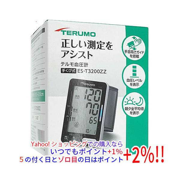 【商品名：】テルモ 手首式電子血圧計 ES-T3200ZZ　／　【商品状態：】新品　／　【検索用キーワード：】 ES-T3200ZZ　／　【型番：】ES-T300ZZ　／　【商品説明：】正しい測定をアシスト。／ 初めての血圧測定だから、アシ...