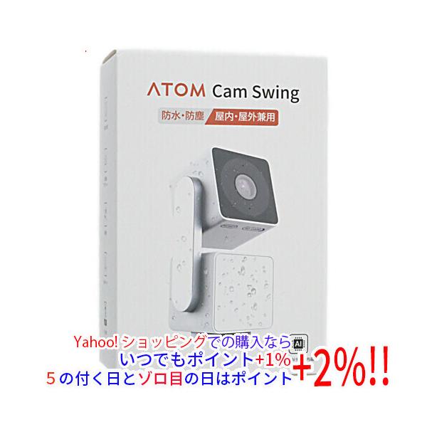【商品名：】アトムテック ネットワークカメラ ATOM Cam Swing ホワイト　／　【商品状態：】新品。　／　【検索用キーワード：】≪ネットワークカメラ 即納≫ ATOM Cam Swing [ホワイト]　／　【商品説明：】最大192...