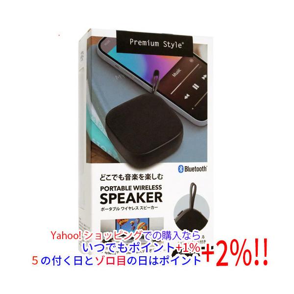 【商品名：】PGA ポータブルワイヤレススピーカー PG-PWSP01BK ブラック　／　【商品状態：】新品　／　【検索用キーワード：】≪即納≫ PG-PWSP01BK [ブラック]　／　【型番：】PG-PWSP01BK [ブラック]　／　...