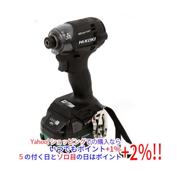 【商品名：】HiKOKI 充電式インパクトドライバー 18V WH18DC (2XPBZ) ストロングブラック　／　【商品状態：】新品 ／ ／ 当店では電動工具に関しましての初期不良の対応期間を2週間と定めさせていただいております。／ それ...