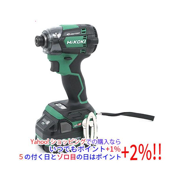 【商品名：】HiKOKI 充電式インパクトドライバー 18V WH18DC (2XPZ) アグレッシブグリーン　／　【商品状態：】新品 ／ ／ 当店では電動工具に関しましての初期不良の対応期間を2週間と定めさせていただいております。／ それ...