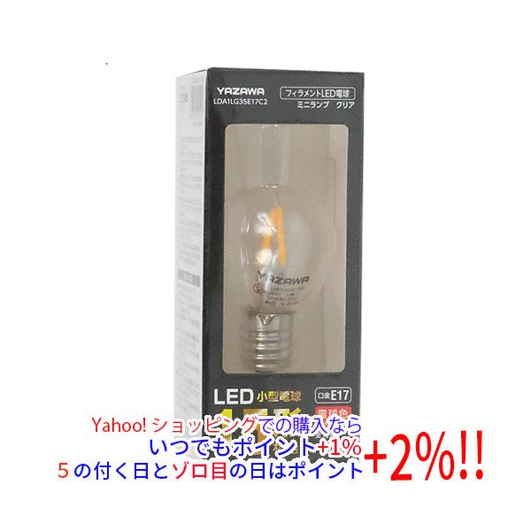 【商品名：】YAZAWA フィラメントLED 15W S35 ミニランプ形 E17 CL LDA1LG35E17C2 電球色　／　【商品状態：】新品　／　【検索用キーワード：】≪LED電球≫ LDA1LG35E17C2 [電球色]　／　【型...