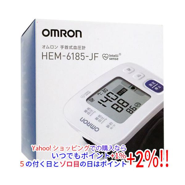 【商品名：】オムロン 手首式血圧計 HEM-6185-JF　／　【商品状態：】新品です。　／　【検索用キーワード：】≪OMRON≫ HEM-6185-JF　／　【型番：】HEM-6185-JF　／　【仕様：】[基本仕様]／ 計測方式 手首式...