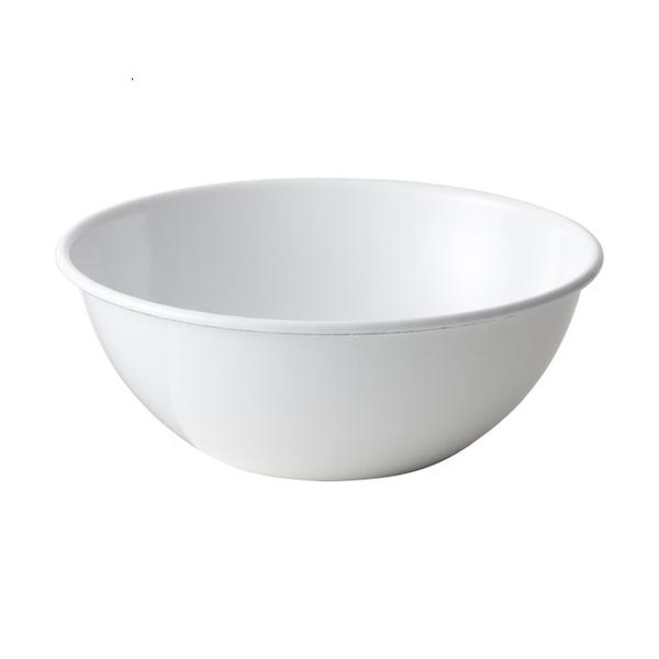 【商品名：】野田琺瑯 ボール 22cm ホワイト　／　【商品状態：】新品　／　【検索用キーワード：】≪ボウル≫ WB-L　／　【仕様：】サイズ(cm)、外径×深さ(mm)、容量(L)／22、235×88 、2.1　／　