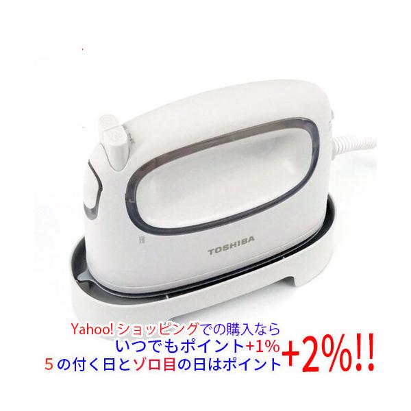 【商品名：】TOSHIBA コード付き衣類スチーマー La・Coo S TAS-MV8(W) シルキーホワイト　／　【商品状態：】新品　／　【検索用キーワード：】≪東芝 衣類スチーマー 即納≫ La・Coo S TAS-MV8 W  [シル...