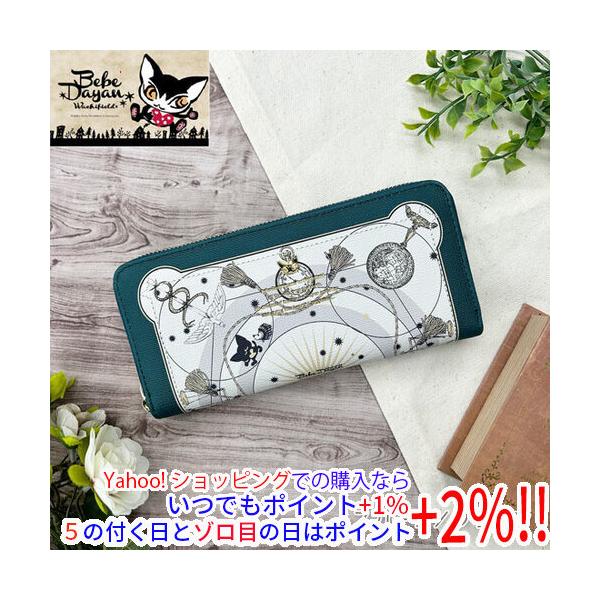【商品名：】【新品(開封のみ)】 ベベダヤン BebeDayan プリントシリーズ ラウンドファスナー長財布 スカーフ BB5-1831 グリーン　／　【商品状態：】新品未使用です。　／　【検索用キーワード：】≪即納 長財布≫ BB5-18...