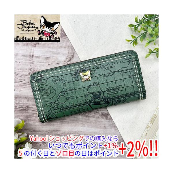 【商品名：】【新品(開封のみ)】 ベベダヤン BebeDayan コンパスローズ ラウンドファスナー長財布 BB5-1781 グリーン　／　【商品状態：】新品未使用です。　／　【検索用キーワード：】≪即納 長財布≫ BB5-1781 グリー...